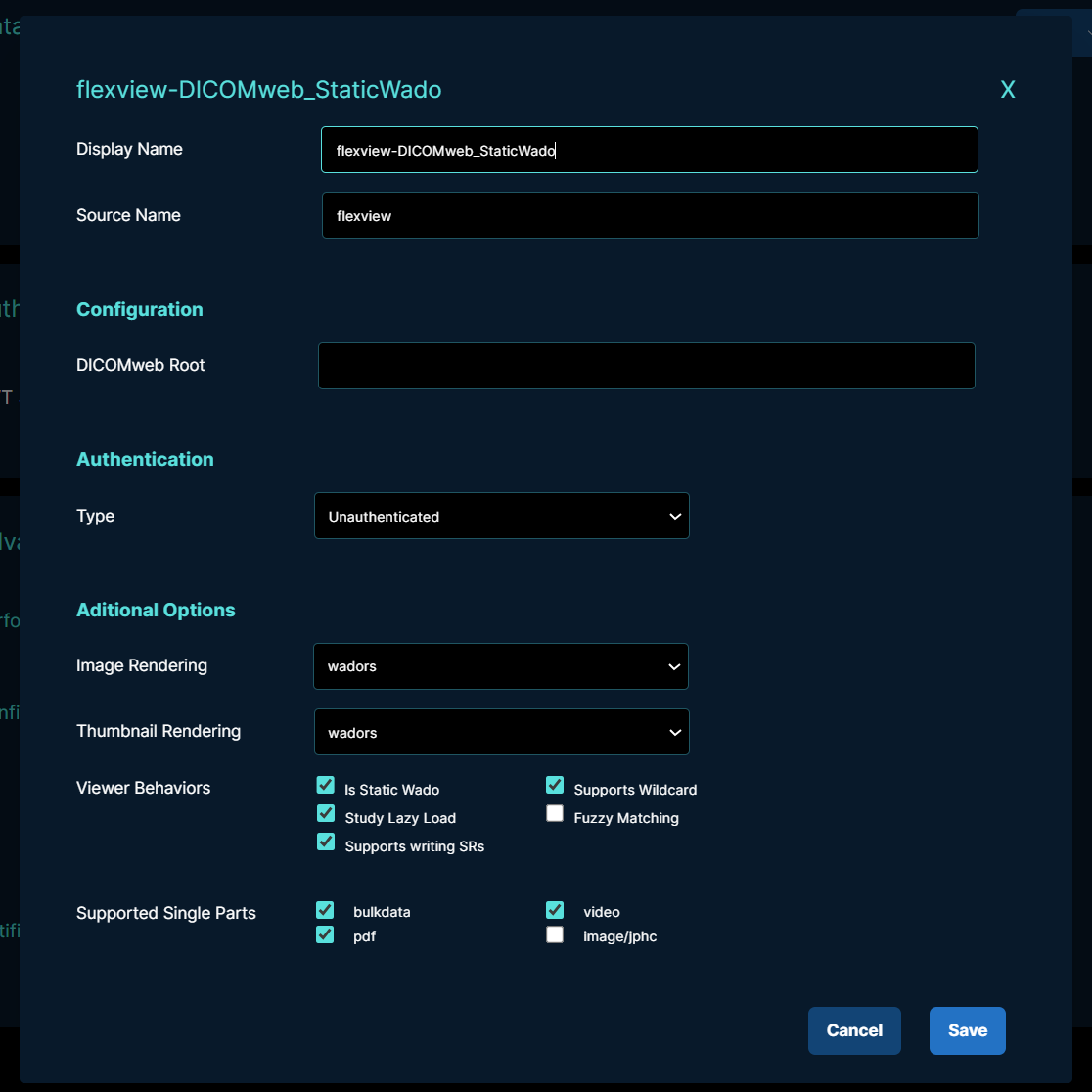 Configuring your Image Data Source – FlexView User Guide