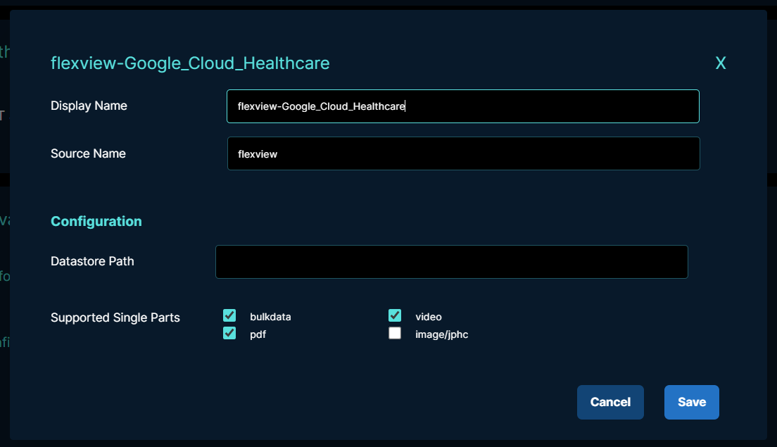 Configuring your Image Data Source – FlexView User Guide
