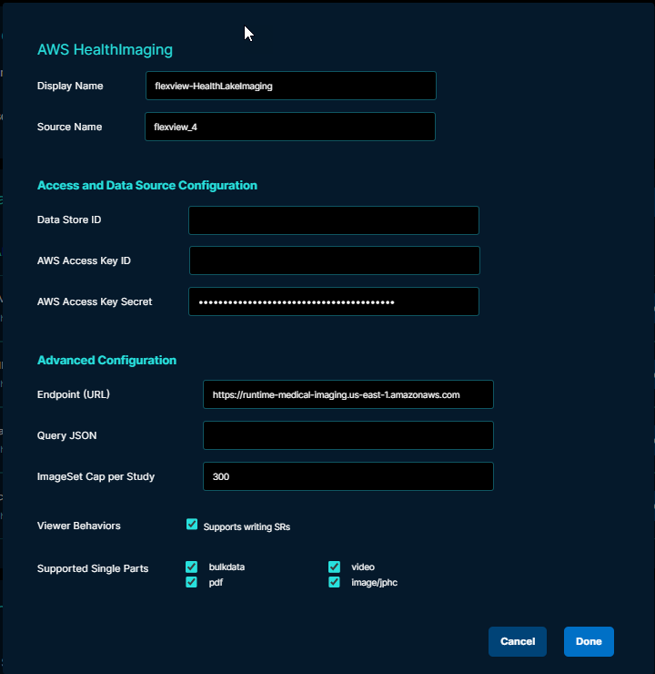 Configuring your Image Data Source – FlexView User Guide